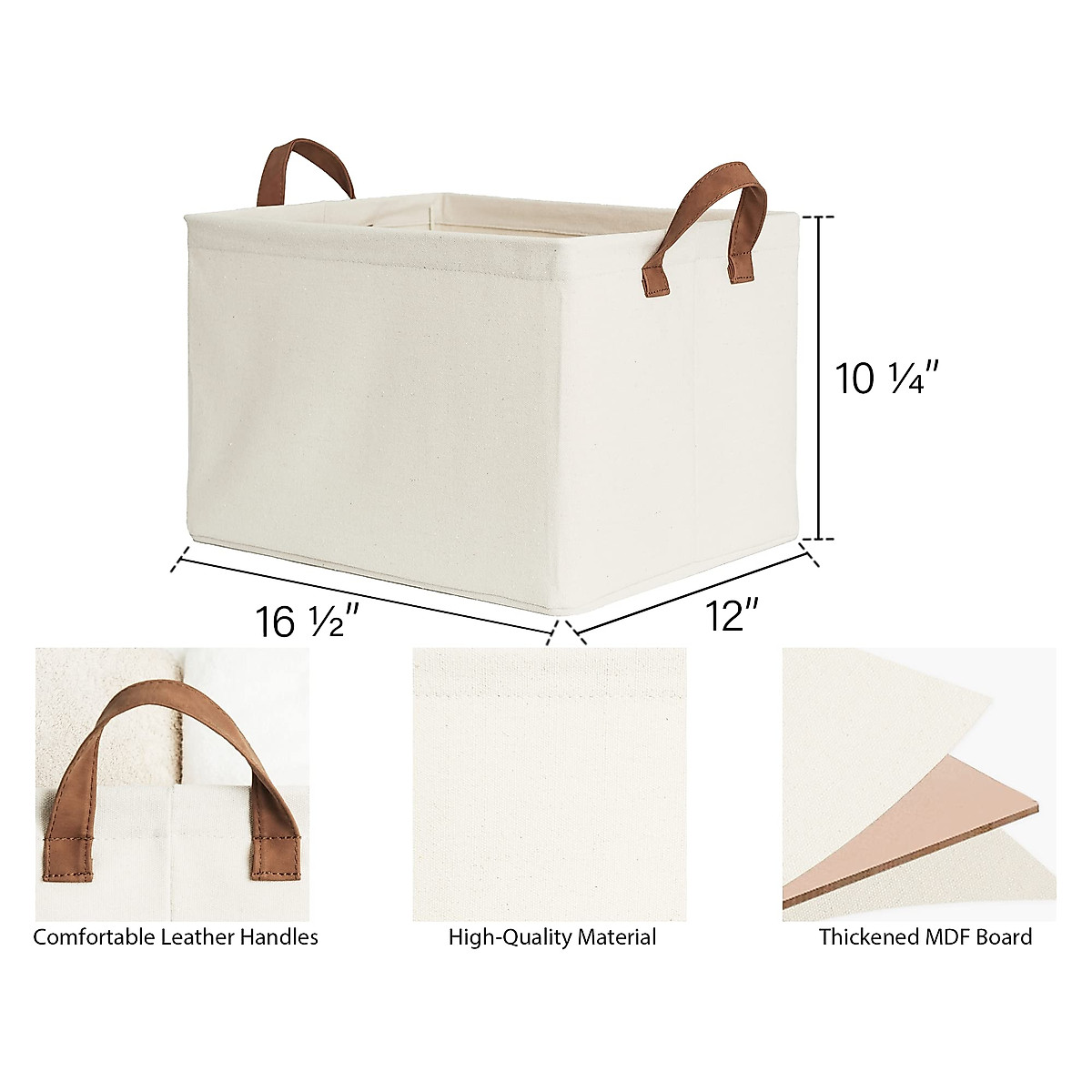 StorageWorks 3-Pack Metal Storage Baskets For Shelves With Frame