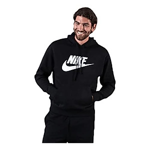 Nike Men's Graphic Pullover Hoodie Black