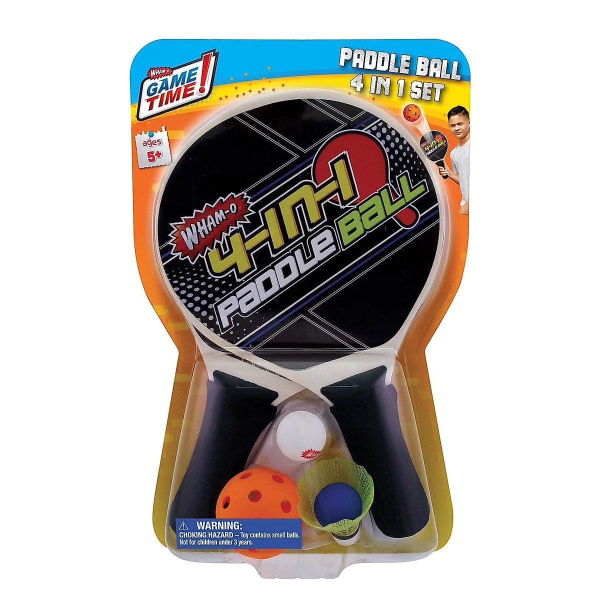Wham-O Game Time Ultimate Paddle Ball 4 in 1