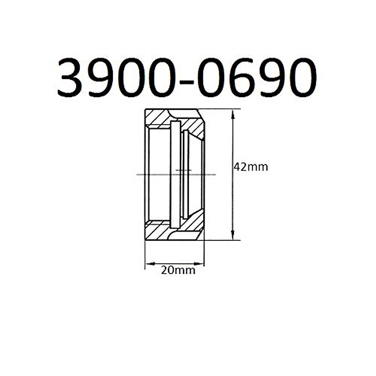 Pro Series by HHIP 3900-0690 Collet Chuck Nut, Um-Type Er25, 18000 RPM