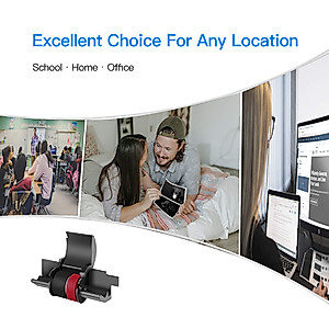 LxTek Replacement for IR40T IR-40T CP13 MP-12D Calculator Ink Roller Printer Ribbons use with Canon, Sharp EL-1750V, EL-1801V (Black/red, 10-Pack, Individually Sealed)