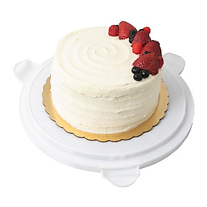KOLORAE Cake Carrier with Lid and Server Top Handle BPA Free Fits up to 10" Dessert Cakes, Pies, Cupcakes Portable Container