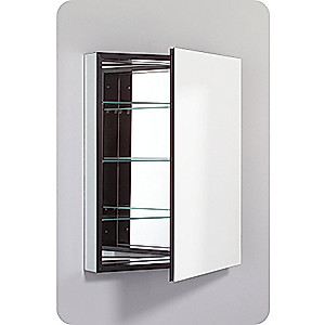 Robern PLM2430GLE Polished Edge, Classic Gray Interior, Electric ̶ Left Hinge PL Series 24" x 30" Flat Top Cabinet