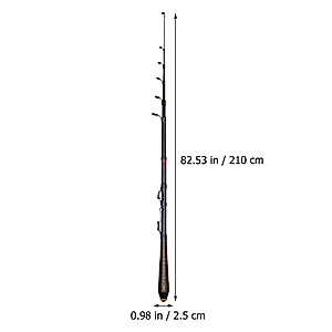 1pc Telescopic Fishing Rod Fishing Tool Sturdy Fishing Rod Portable Fishing Rod Fishing Accessory Fishing Lure Rod Lightweight Fishing Rod Flexible Fishing Pole Outdoor Fishing Rod
