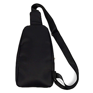 WESTEND Urban Crossbody Slingbag, Travel Daypack for Men and Women, Black