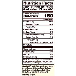 Bob's Red Mill Homestyle Coconut Spice Granola, 11-ounce (Pack of 6)