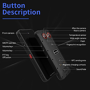 Big Walnut B1 Rugged Smartphone(2023), eSIM Dual 5G 8GB+256GB Rugged Phone Unlocked, 6.67" FHD+ Rugged Cell Phone, Android 12, 64MP Camera, 24MP Night Vision, NFC Smartphone