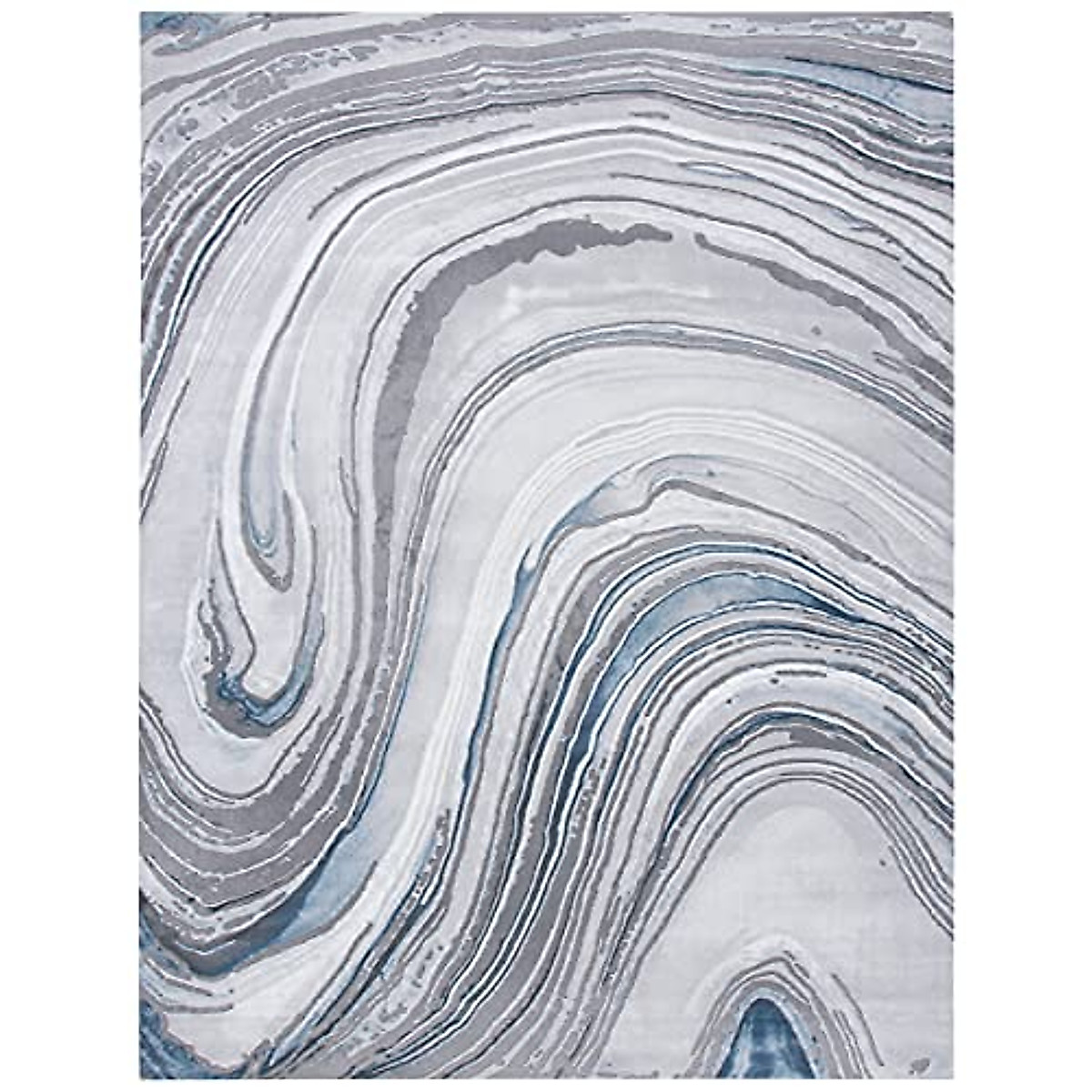 SAFAVIEH Craft Collection 9' x 12' Blue/Grey CFT845M Modern Abstract Non-Shedding Living Room Bedroom Dining Home Office Area Rug