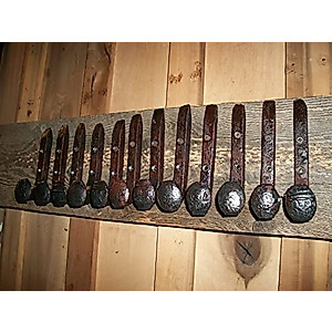 12 Pack 10+2 Antique Horse Tack Hooks Coat Hat Rack Railroad Spikes Barn Hanger