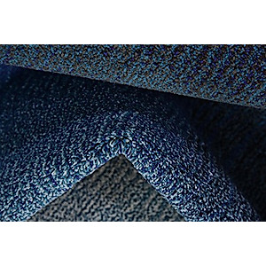 Unique Loom Estrella Collection Distressed, Gradient, Dark Colors, Abstract, Modern Area Rug, 5 ft x 8 ft, Blue/Beige