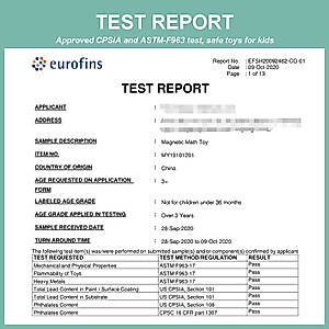MICKYU Magnetic Math Toys Number Blocks Montessori Preschool Abacus Counting Toys