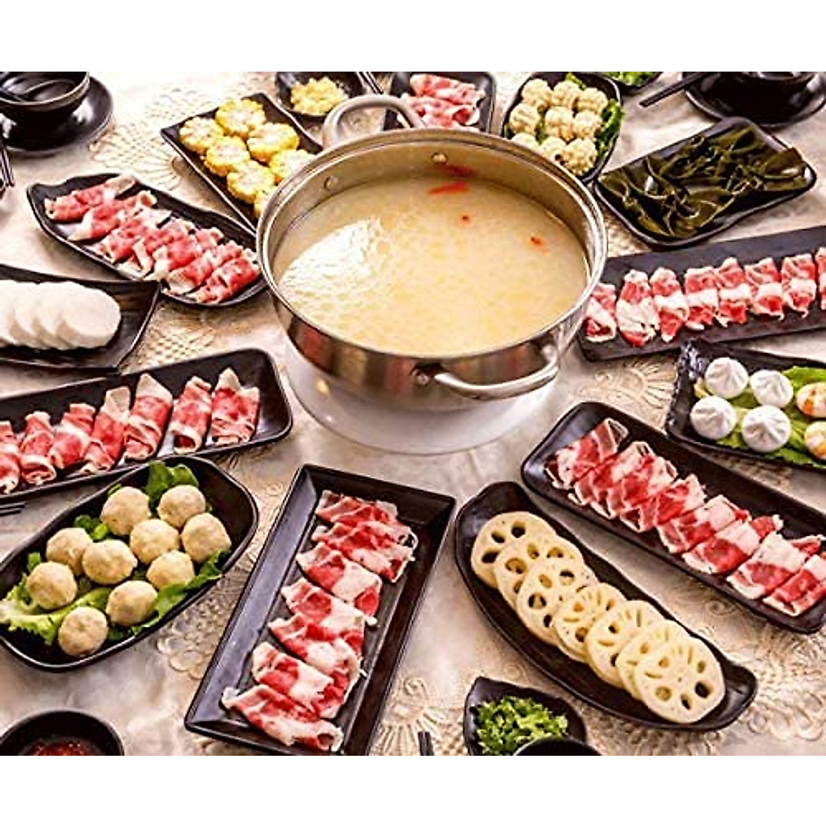 Saim Rectangle Serving Platter, Serving Platter 12 Inch Sushi Platter Modern Dinner Plates for Serving Food, Dessert Cake Appetizers Meat, Entertaining, Party