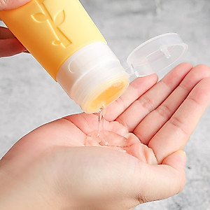 DEPOZA 16 Pack Travel Bottles Set - TSA Approved Leak Proof Silicone Squeezable Containers for Toiletries, Conditioner, Shampoo, Lotion & Body Wash Accessories (16 pcs/White Pack)