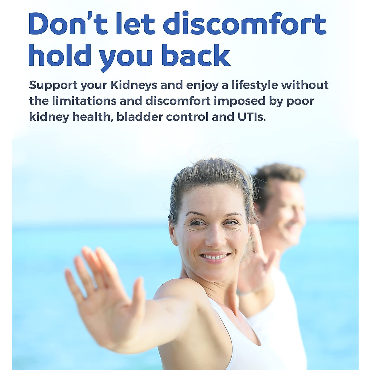 Kidney Cleanse Detox & Repair (Non-GMO) Support Urinary Tract and Bladder Control - Powerful VitaCran Cranberry Extract & Natural Herbs - Kidney Health Supplement - 60 Vegetarian Capsules (No Pills)