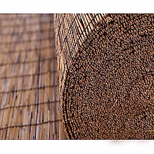 MGCD Natural Reed Fencing,Wall-Mounted Reed Curtain,1-1.5M Wooden Garden Screen Fence,Uv Protection Sunlight Filter for Home Decoration (Size : L1.2XH2.5M)