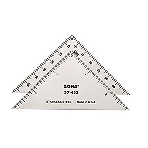 ZONA - ZON37433 Zona 37-433 Triangle, Stainless Steel, 3-Inch