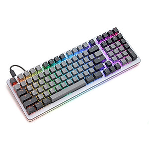 DROP Shift Mechanical Gaming Keyboard — Full-Size 1800 Layout (99 Key), Hotswap Switches, Programmable, Backlit RGB, USB-C, Doubleshot PBT Keycaps, Aluminum, Linear (Gray, Kaihua Speed Silver)