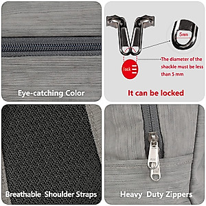 vimapo Lightweight Foldable Backpack for Travel, 20L Packable Hiking Daypack, Camping Outdoor Cycling Bag for Adult & Teen (Grey)