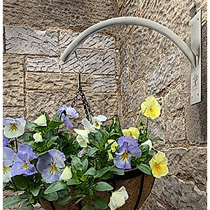 Leafy Creations High End Straight Stainless Steel Plant Hanger, Plant Hooks for Outdoor Hanging Plants, Shepherds Hook for Outdoor, Hanging Bracket for Garden, Bird Feeder Hangers for Outside