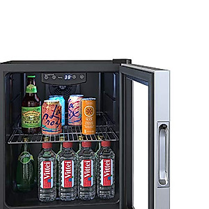 EdgeStar BWC71SS 18 Inch Wide 52 Can Capacity Extreme Cool Beverage Center