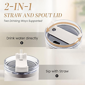 SANDJEST Christian Gifts for Women, Inspiration Gifts Tumbler 40oz Stainless Steel Insulated with Handle and Straw - Mother's Day Birthday Religious Gifts for Mom, Friend, Sister, Grandma