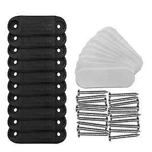 #1 Selling/Rated - Magnetic Baggage Door Catch - Holder - Clip - Latch for RV, Trailer, Camper, Motor Home, Cargo Trailer, Boat Compartments - Replaces Plastic Spring Clips (White 5-Pair)