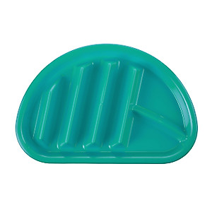 Arrow Home Products Fiesta Taco Plate, 12 Pack - Each Plate Includes 3 Taco Holders Plus 2 Compartments - BPA Free Plastic, Made in the USA, Dishwasher Safe - Assorted Colors