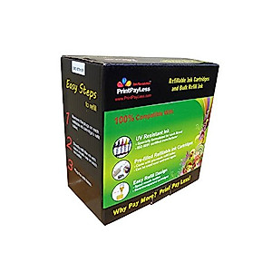 INKUTEN® Pre-filled Refillable Ink Cartridges for Brother LC71 LC75 LC79 cartridges + 400 ml