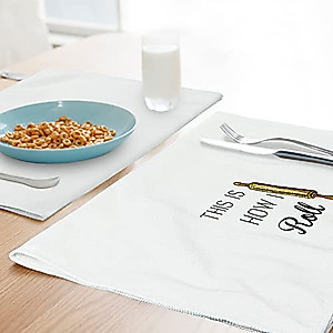 Nialnant Dish Towels for Kitchen, 16 x 23.6 Inch Housewarming Gifts New Home, Kitchen Gifts for Women, Mom, Men, Funny Kitchen Towels and dishcloths Sets