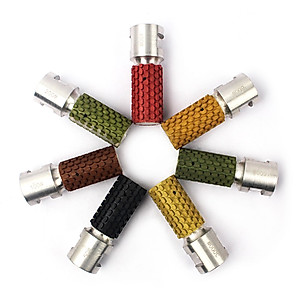 Z-Lion 1 Inch Diamond Drum Wheel Wet Grinding Wheel for Polishing Sink Hole Marble Granite Stone Hole Grinding 5/8-11 Thread(7pcs/Set)