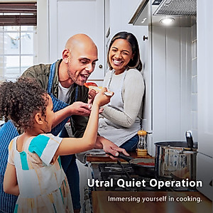 30 inch Built-in/Insert Range Hood 900 CFM,Hisohu Ducted/Ductless Stainless Steel Kitchen Vent Hood with 4 Speed Gesture Sensing&Touch Control Panel, 2 Pcs Baffle Filters and 2 Pcs Carbon Filters