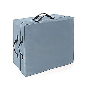 Orqihod Carry Case for Twin XL Tri-Fold Mattress, Grey Storage Bag with Two Handles and Zippers(39 x 26 x 18 Inches)
