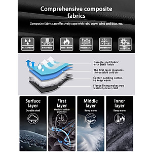 GEMYSE Men's Mountain Waterproof Ski Snow Jacket Winter Windproof Rain Jacket (White and Grey,Medium)