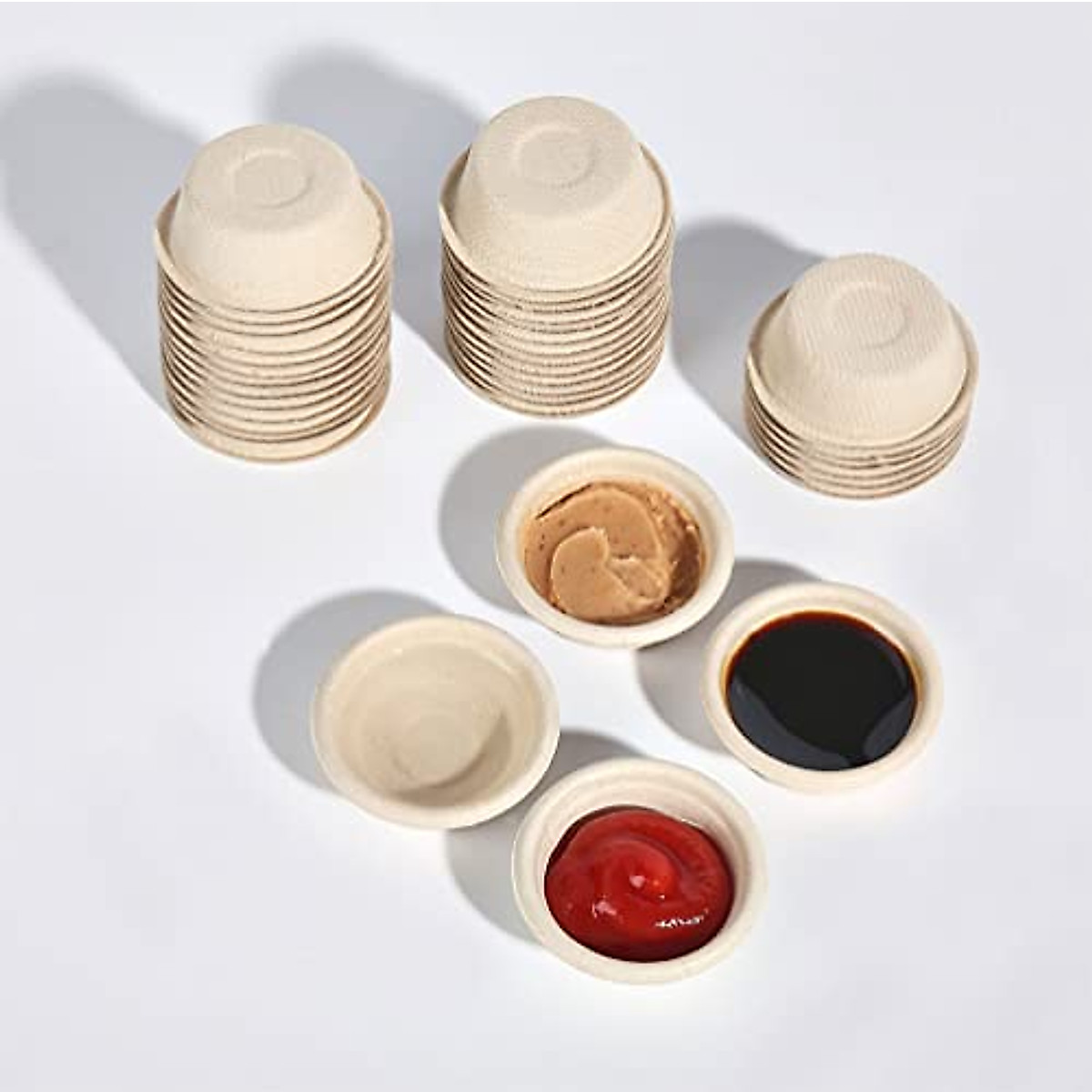 AURTPNUO 500Pack Gecko Food and Water Cups 0.5oz Small Paper Feeding Cups Reptile Feeder Bowls Ledge Accessories for Crested Gecko Lizards Spiders Reptiles (500Pack)