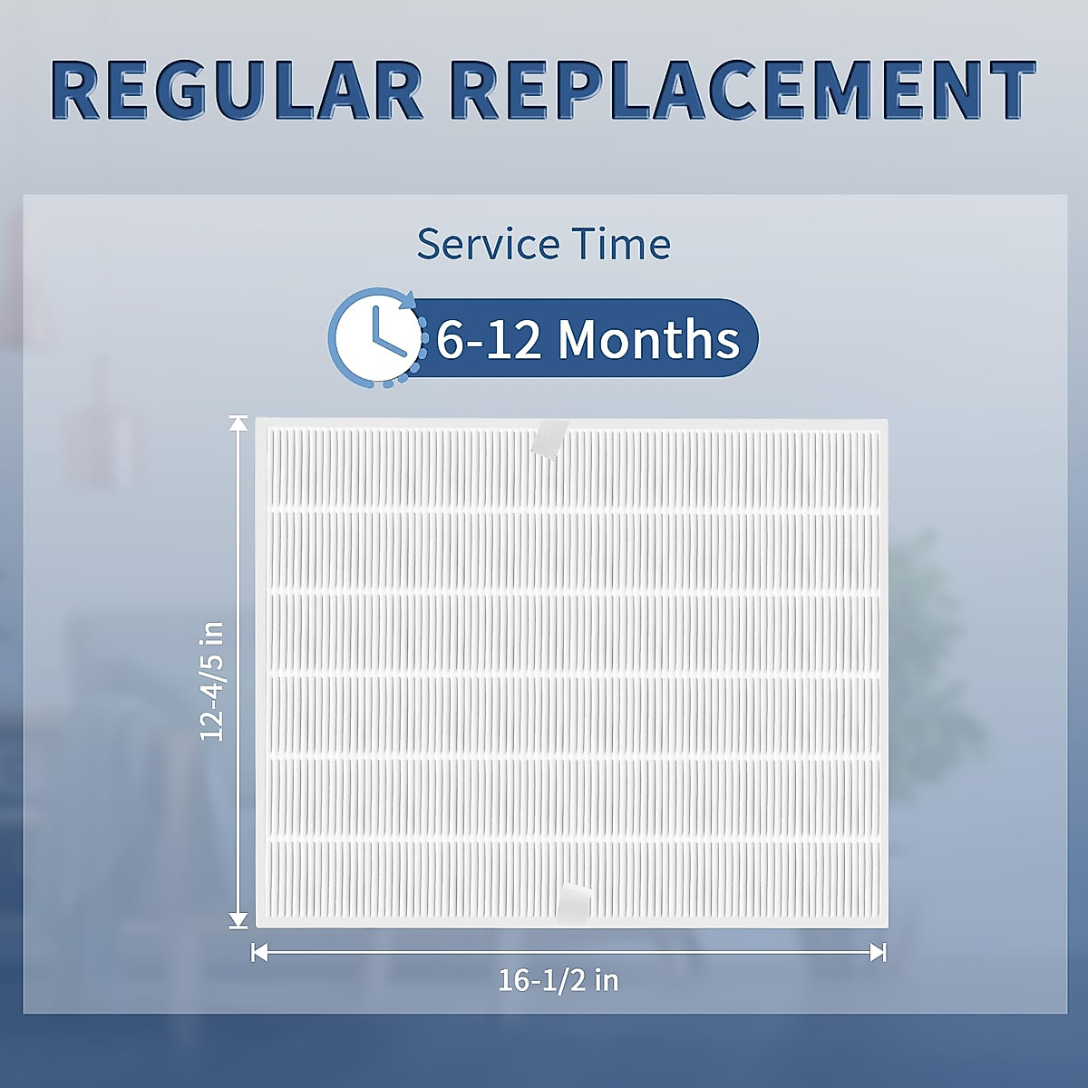 4 Pack 115115 HEPA Replacement Filter A Size 21 Compatible with Winix PlasmaWave Air Purifier C535 5300 5300-2 5500 5500-2 6300 6300-2 P300 AM90 9000 5000 5000B C909 9800 by Funmit
