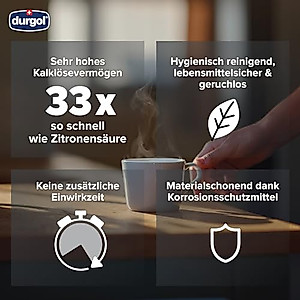 Durgol Swiss Espresso, Descaler and Decalcifier for All Brands of Espresso Machines and Coffee Makers, 4.2 Fluid Ounces (Pack of 2)