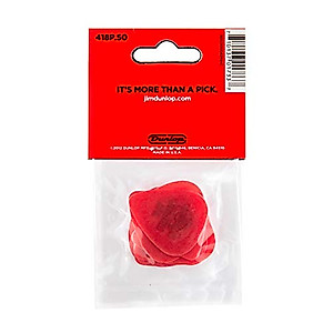 Jim Dunlop StandardDunlop 50mm Red Guitar Pick Tortex Standard 12 Pack (418P.50)