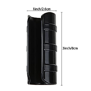 50 PCS 1 inch Greenhouse Clamps Clips 26mm Black ABS Snap Clamp Tube Clip Garden Buildings Tube Clip for Greenhouse Film, Sunshade Nets, Frame Shelters (Outer Ø 1.26”inner Ø 1”)