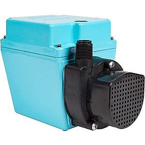 Little Giant 3E-34N 115-Volt, 1/15 HP, 670 GPH Dual Purpose In-Line or Small Submersible, Oil-Filled Pump, 10-Ft. Cord, Blue, 503603