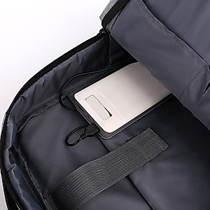 SMART, USB Charging Port in laptop backpack,Water-Repellent Design Fits 15.6-inch Laptop (GREY) 1333