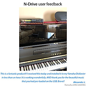 Floppy Disk USB Emulator N-Drive Slim for Yamaha DKC500, DKC100XG, DKC500R/RW, DKC500R XG, DKC500RWXG used in Mark II XG (also Pro; Silent)