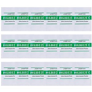 VERENIX 18 Pcs pH Meter Buffer Solution Powder, pH Buffer Calibration Solution Powder, pH Meter Calibration Packets for Precise and Easy Use, Only 6.86pH, with Organizer