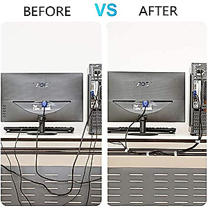 AGPTEK 500pcs Cable Clips with Steel Nails 4mm 5mm 6mm 8mm 10mm Cable Management for RG6, RG59, CAT6, RJ45 Cable Coax Cable, Ethernet Cable, TV Wire Cable, Telephone Cable, Led Starlight, Print Cable