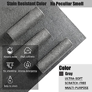 5pcs Thickened Magic Cleaning Cloth, Microfiber Magic Streak Free Miracle Cleaning Cloth, Reusable Glass Microfiber Cleaning Rag, All-Purpose Microfiber Towels for Kitchens, Glass, Cars 40*30