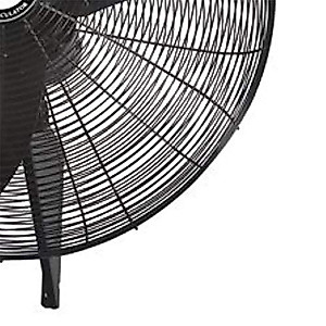 Air King 30 Inch 1/4 Horsepower 3-Speed Indoor Industrial 90-degree Oscillating Steel Wall Mount Fan for Schools, Gyms, Warehouses, and Plants, Black