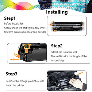 14A Black Toner Cartridge Compatible for HP Laserjet Enterprise MFP 700 M712 M712n M725 M725dn M712dn M725f M725z M712xh 14X CF214X High-Yield CF214A Black x2