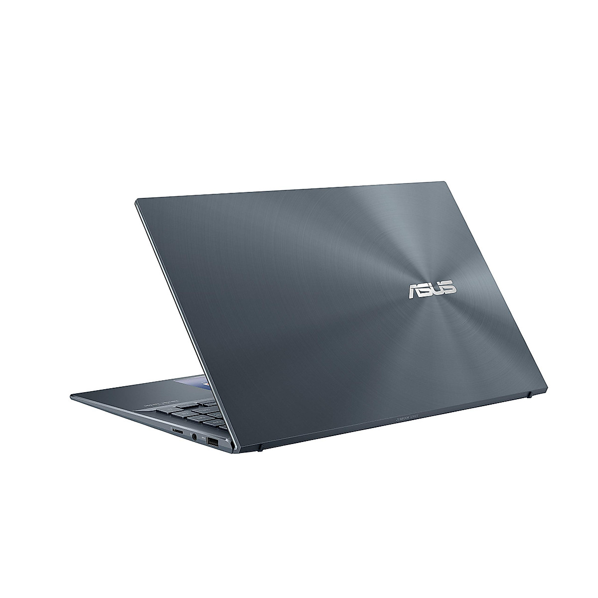 ASUS ZenBook 14 Ultra-Slim Laptop 14” FHD NanoEdge Bezel Display, Intel Core i7-1165G7, NVIDIA MX450, 16GB RAM, 512GB SSD, ScreenPad 2.0, Thunderbolt 4, Windows 10 Pro, Pine Grey, UX435EG-XH74