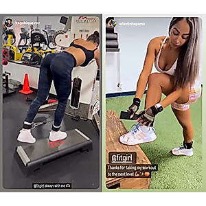 FITGIRL - Ankle Strap for Cable Machines and Resistance Bands, Work Out Cuff Attachment for Home & Gym, Booty Workouts - Kickbacks, Leg Extensions, Hip Abductors, for Women Only (Black)