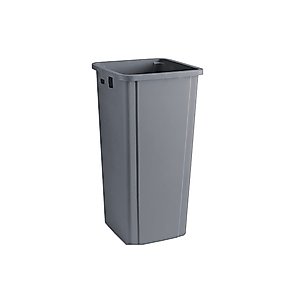 PRO&Family 92 Qt. / 23 Gallon / 87 Liters Gray Square Trash Can. Trash Bin Kitchen Garbage Can Waste Basket Recycle Bin