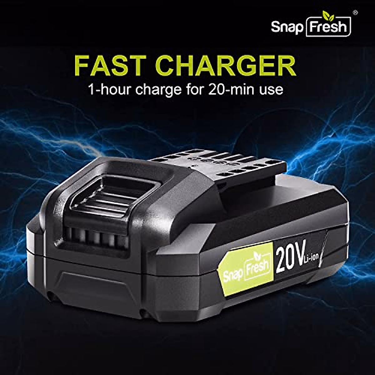 Cordless Leaf Blower, Electric Leaf Blower Battery-Powered, 20V Lithium Leaf Blower Cordless with Battery & Charger, Powerful Cordless Blower Lightweight for Sweeping Snow (Battery&Charger Included)